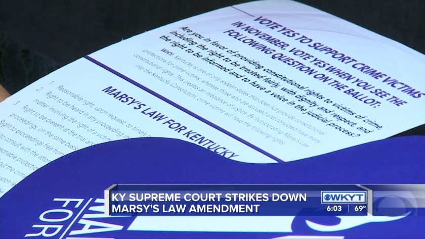 Kentucky Supreme Court Rules Marsys Law Amendment Too Vague