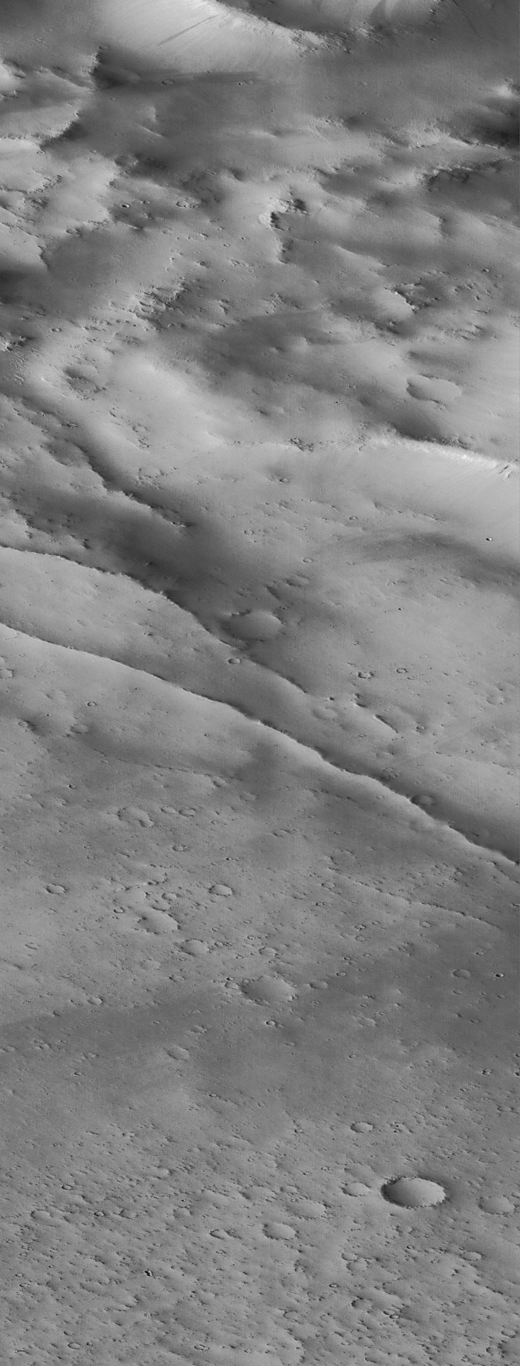 Schiaparelli Crater Rim And Interior Deposits High Resolution Image