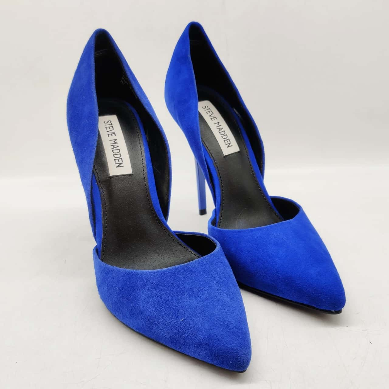 Steve Madden Suede Stiletto Heels Womens Size 75 Blue 1636534