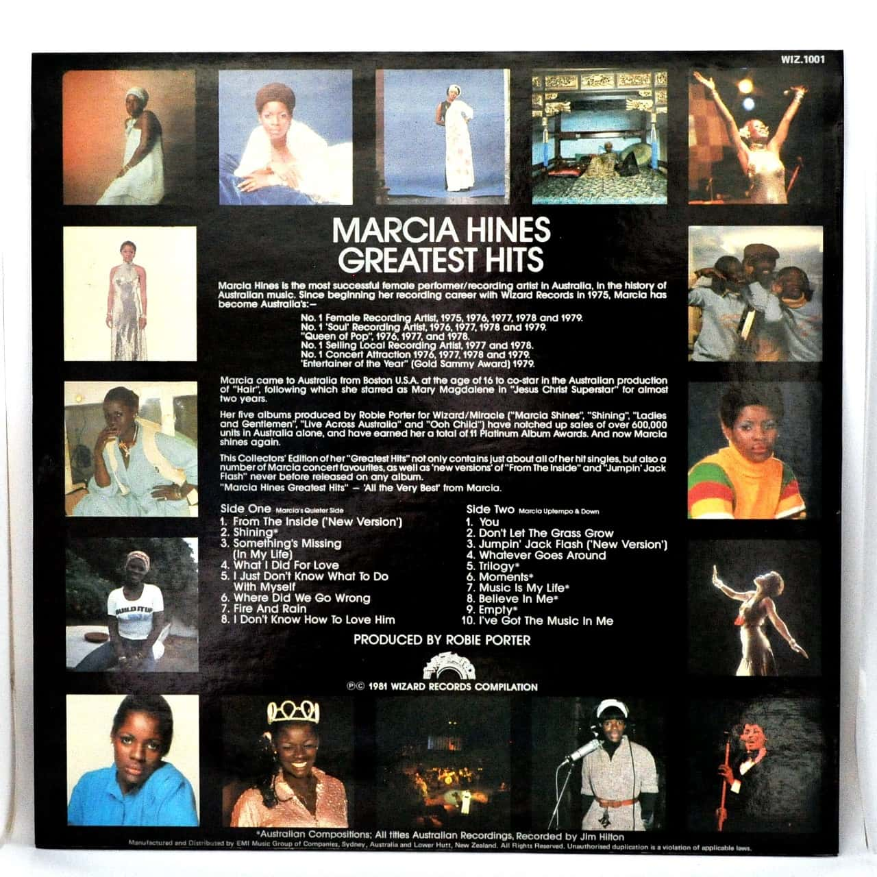 12 Vinyl Record Marcia Hines Greatest Hits Released 1982 Pop Music