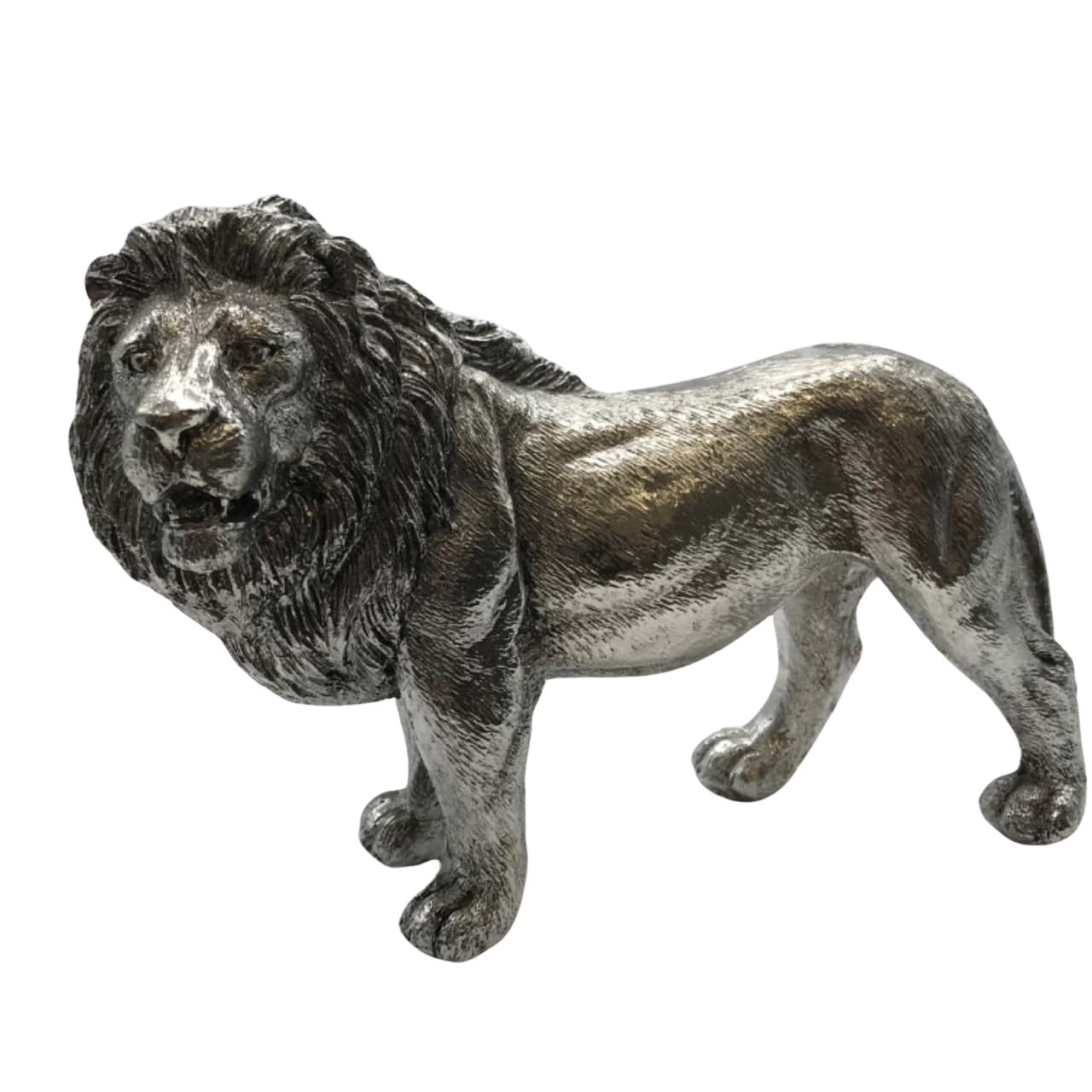 Regal Silver Lion Home Decor 20 Cm S