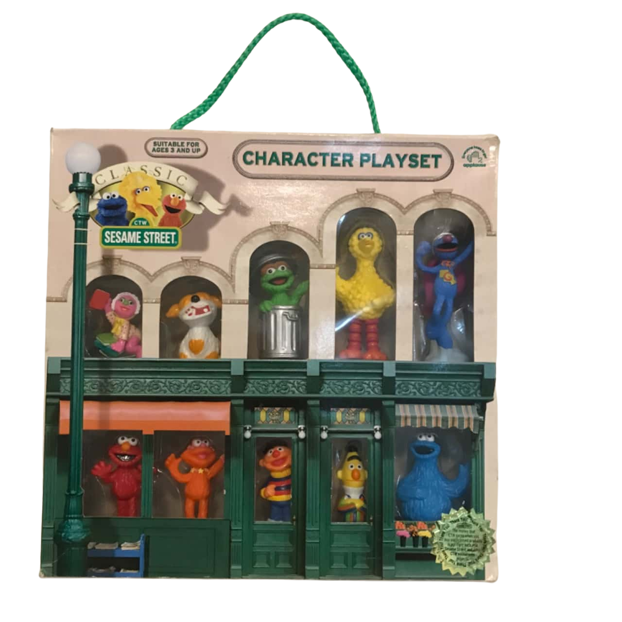 Vintage Sesame Street Character Playset 10 Figures Still In Original Boxs