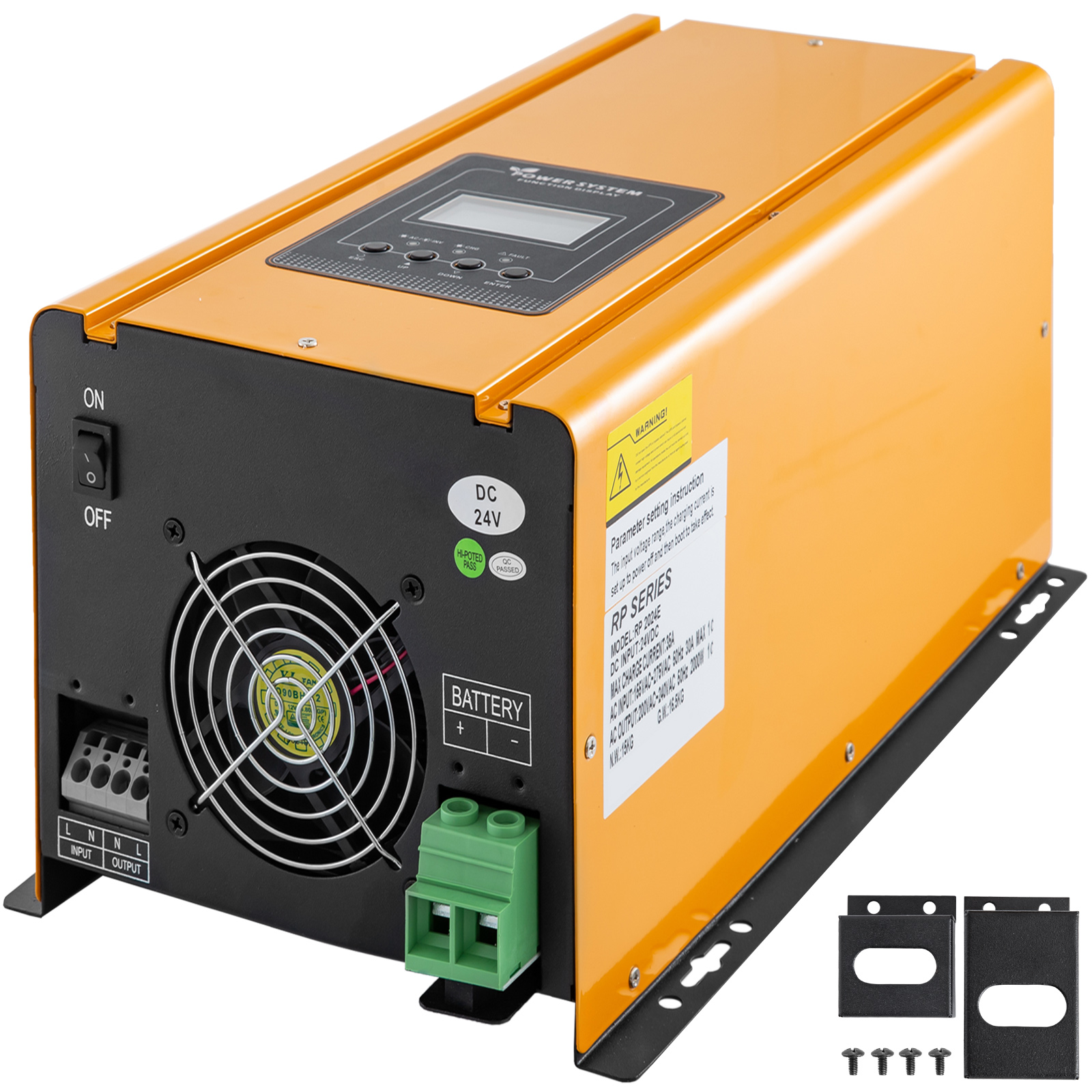 Pure Sine Wave Power Inverter 2kw Nominal 4kw Peak Dc 24v W Battery