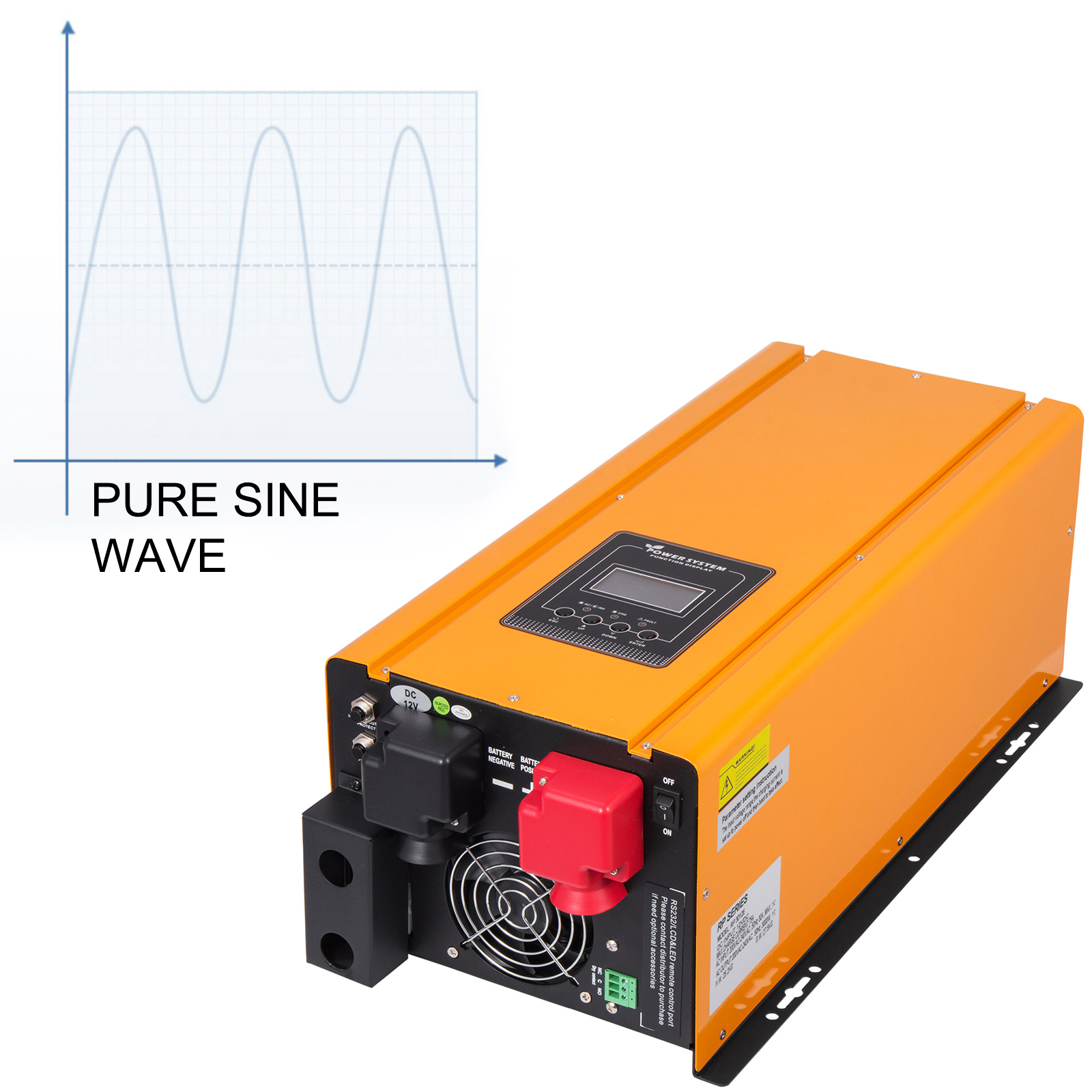 3000w Nominal 9000w Peak Pure Sine Wave Power Inverter Dc 12v Ac 110v