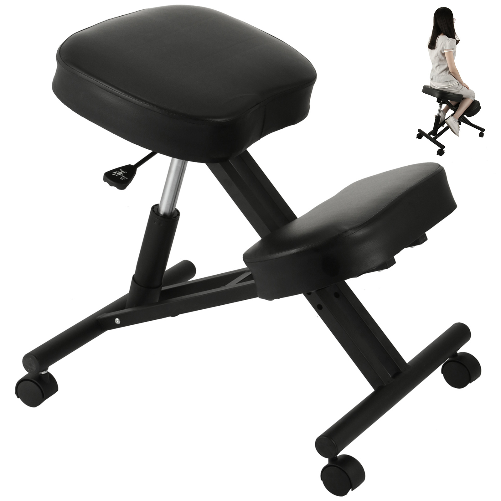 Vevor Ergonomic Kneeling Chair Adjustable Stool Office Chair Stretch