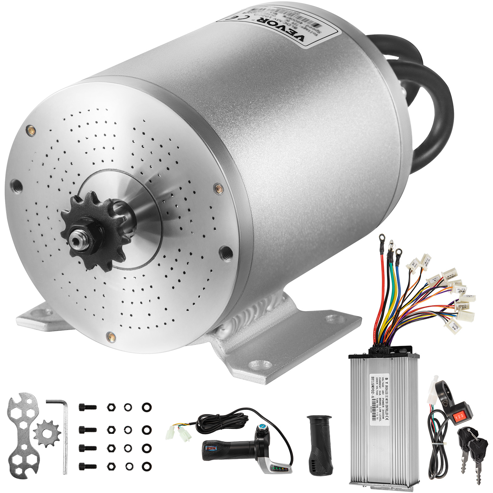 Vevor Electric Brushless Dc Motor48v 2000w Brushless Electric Motor