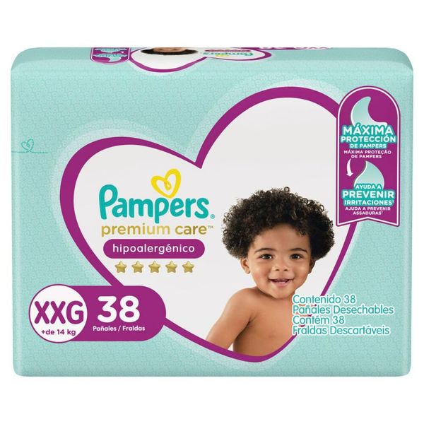 Pañales Desechables Pampers Premium Care Xxg Absorción Superior Y