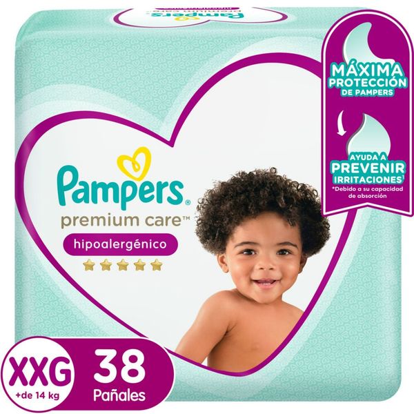 Pañales Desechables Pampers Premium Care Xxg Absorción Superior Y