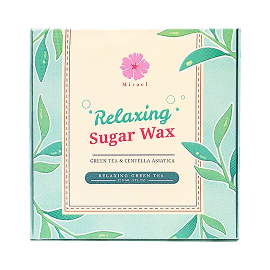 Mirael Sugar Waxing Kit Relaxing Green Tea 210 Ml Kegunaan Efek