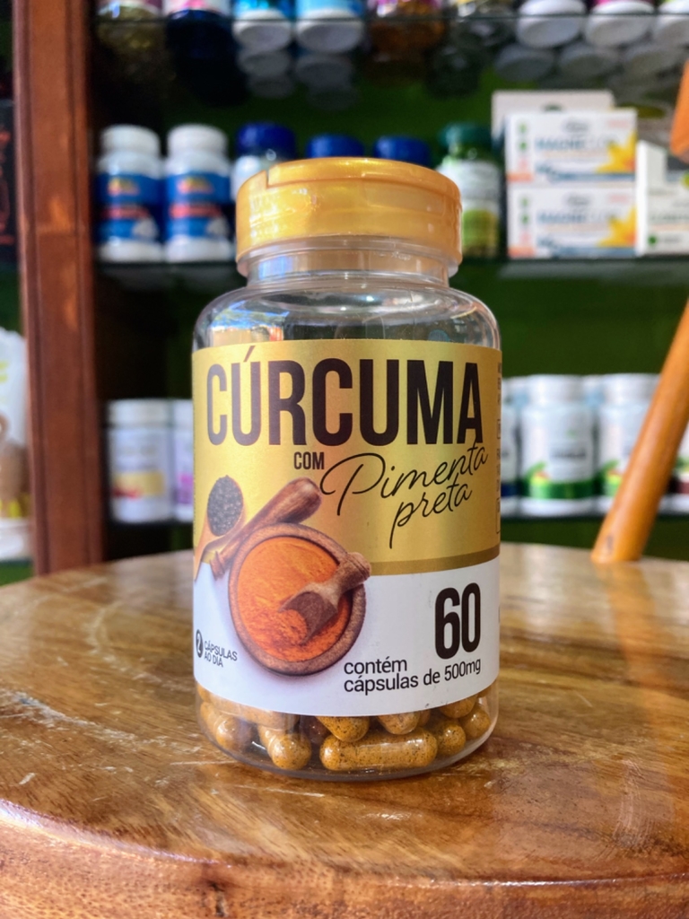 Cúrcuma Com Pimenta Preta Natuvite 60 Cápsulas 500mg