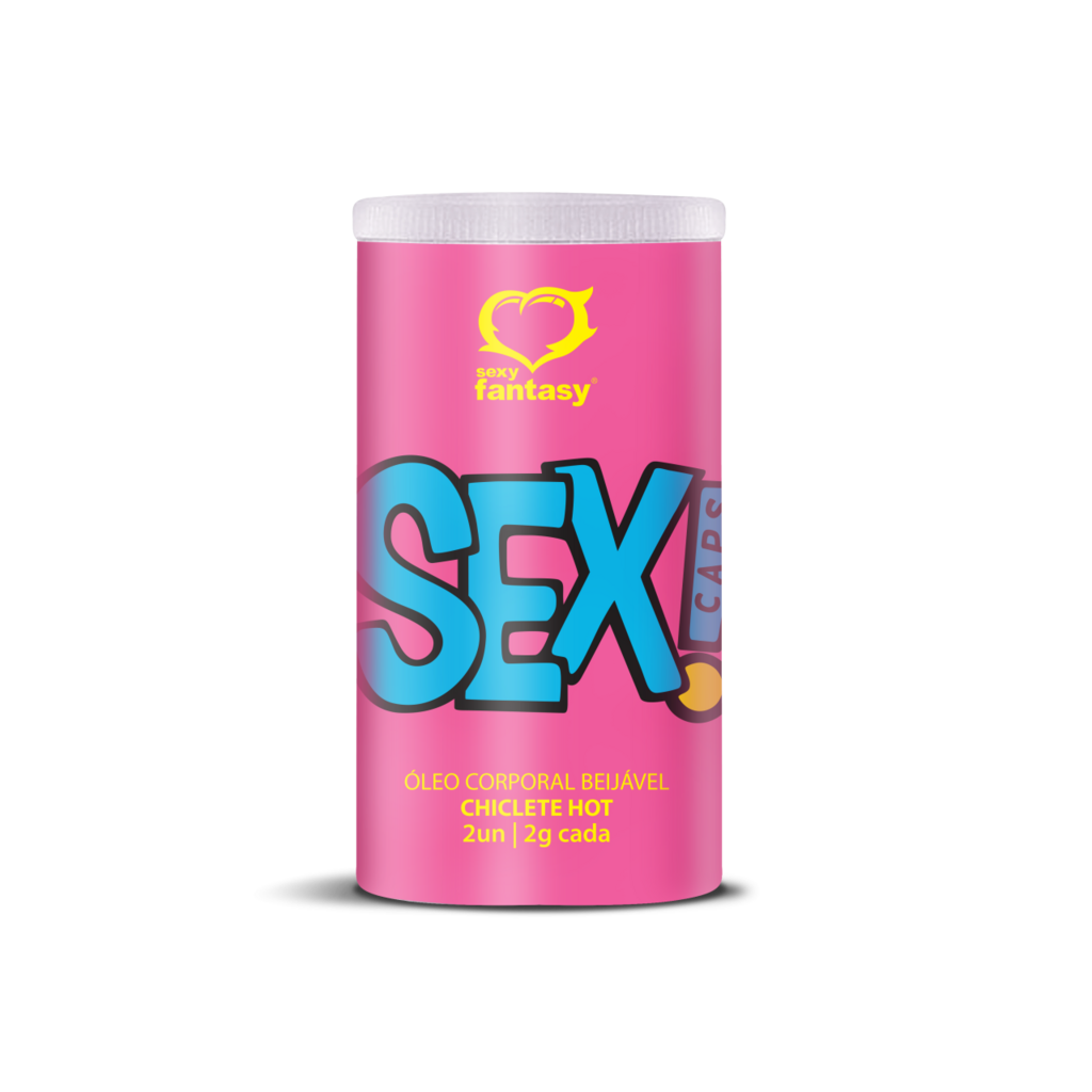 Cápsulas Sex Caps Beijáveis Hot Chiclete