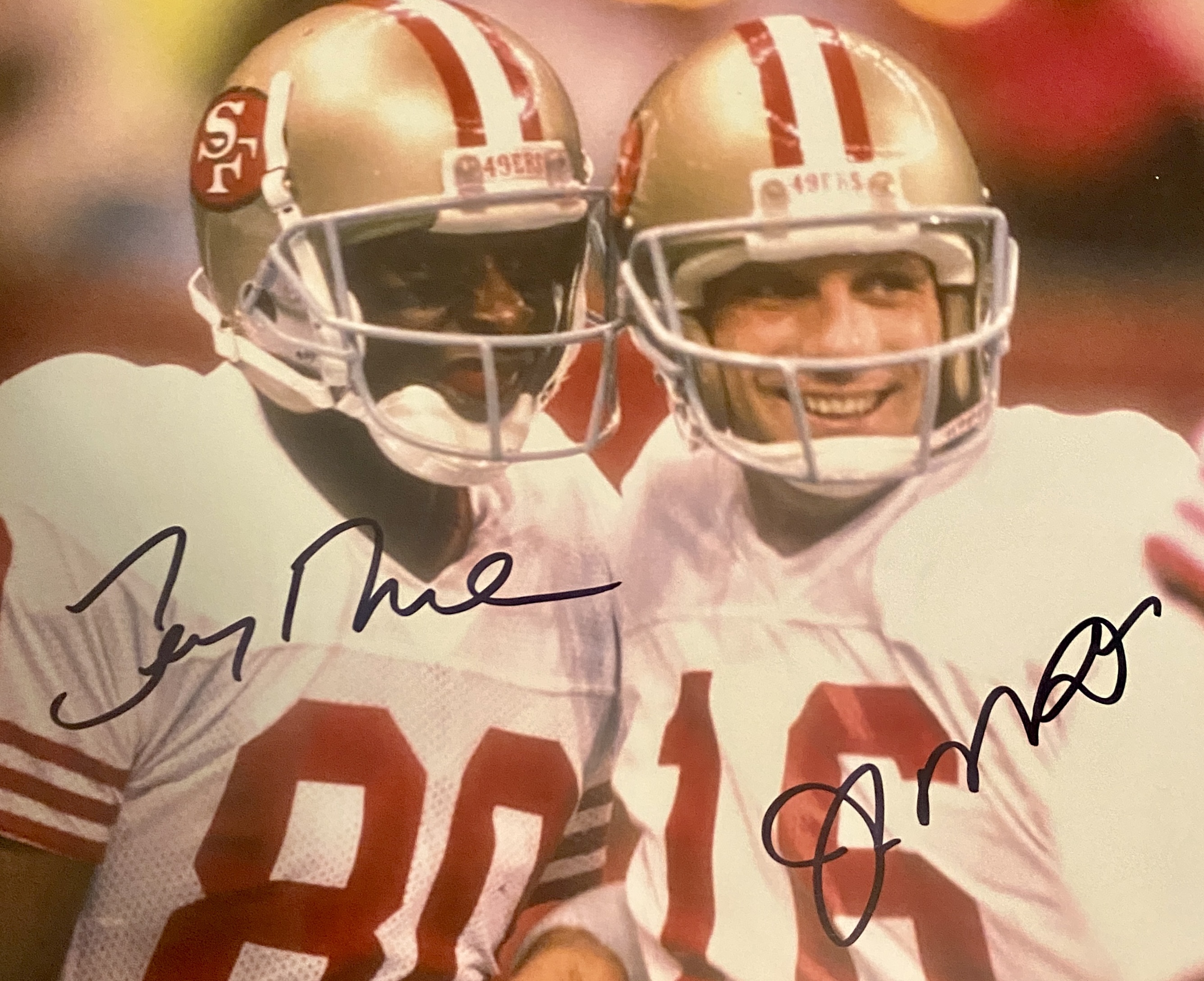 Charitybuzz Joe Montana And Jerry Rice Signed Superbowl Photo