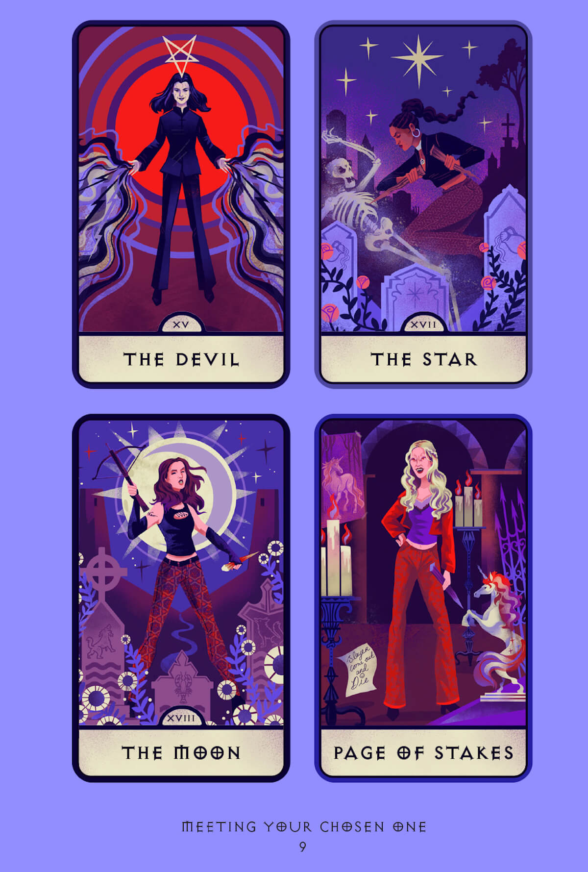 Buffy The Vampire Slayer Tarot Deck Guidebook Review And Pics