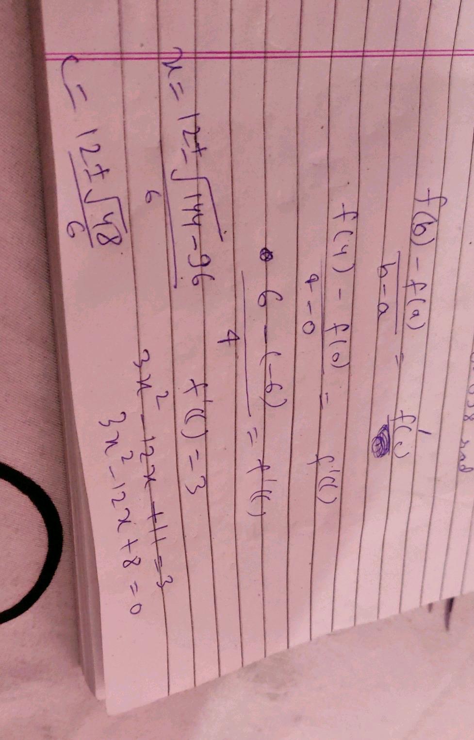 Verify Lagranges Mean Value Thorem For The Function F X X X 4