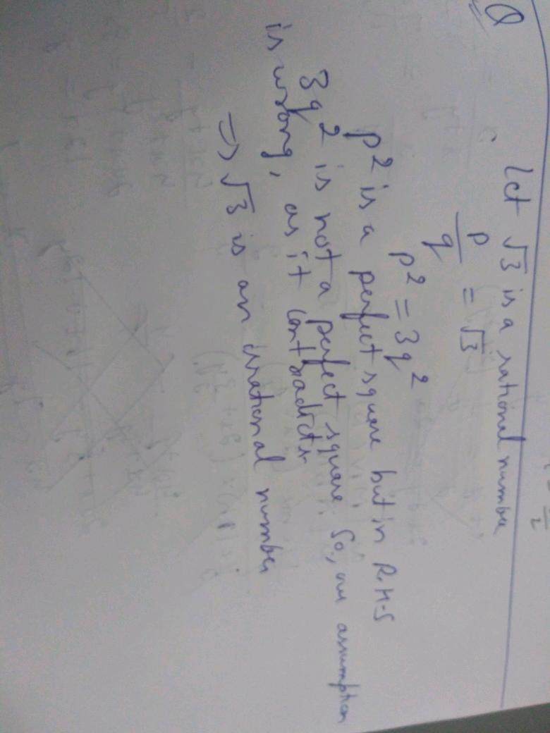 Given That √3 And √5 Are Irrational Numbers Prove That √3 √5