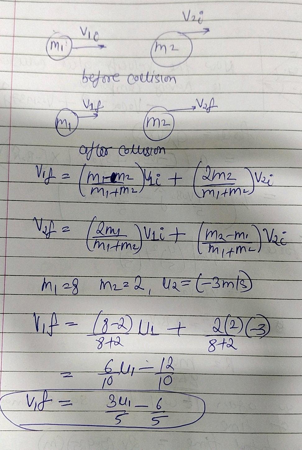 Two Balls Of Masses M1 And M2 Are Moving Towards Each Other With Speed