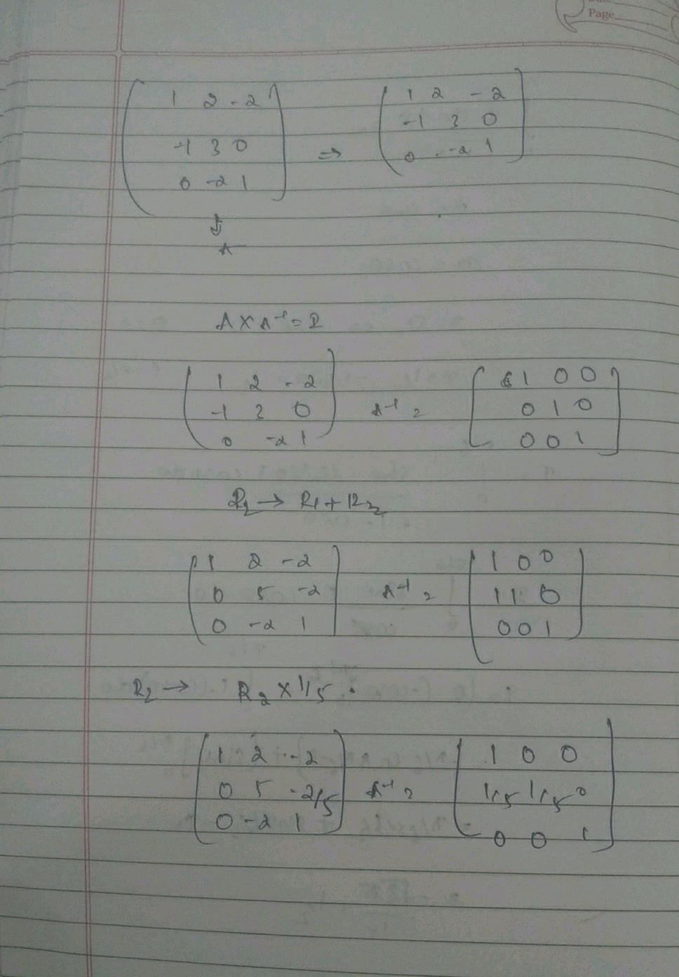 Find The Inverse Of 2 1 3 5 3 1 3 2 3 Using Elementary Column