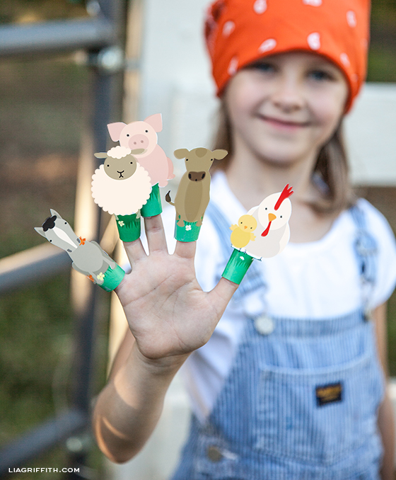 Printable Farm Animal Finger Puppets