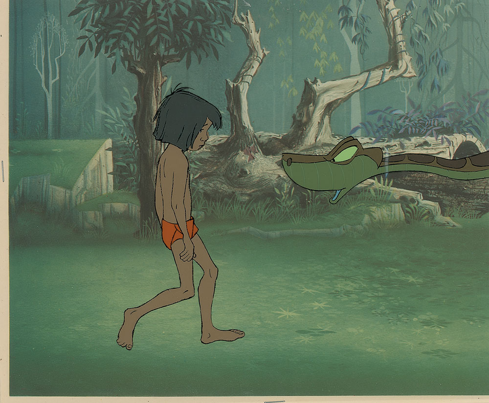 Mowgli And Kaa Production Cels From The Jungle Book Rr Auction