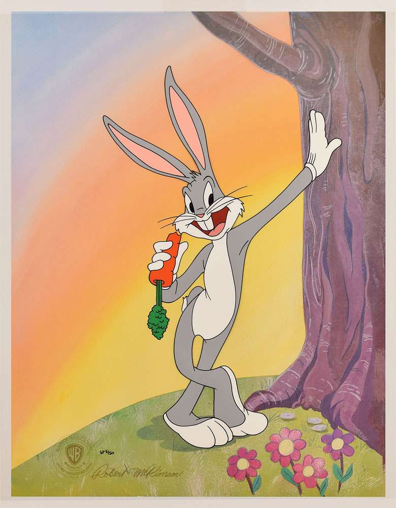 Bugs Bunny Limited Edition Cel From A Robert Mckimson Drawing Rr