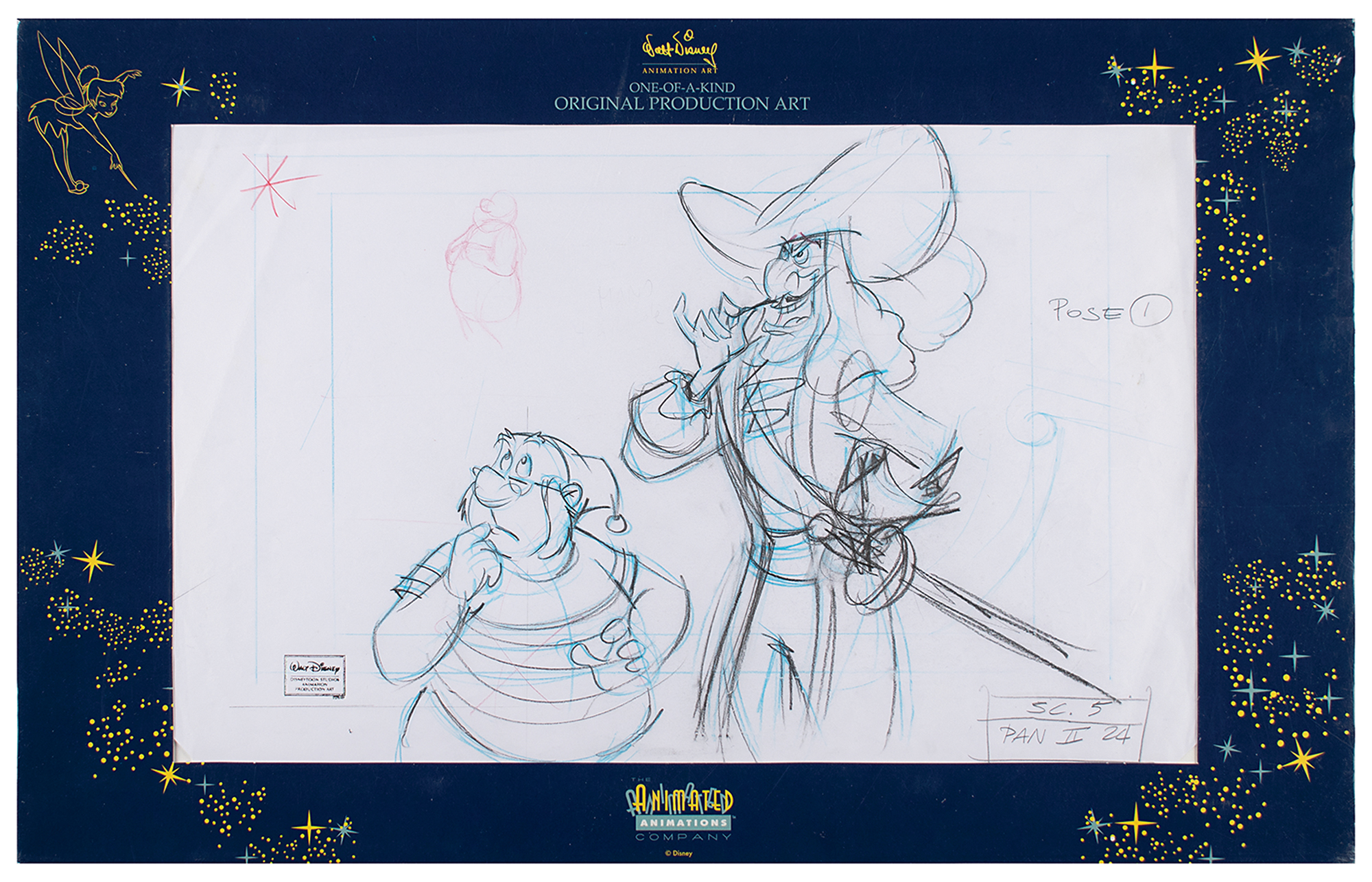 Captain Hook And Mr Smee Production Panorama Layout Drawing From