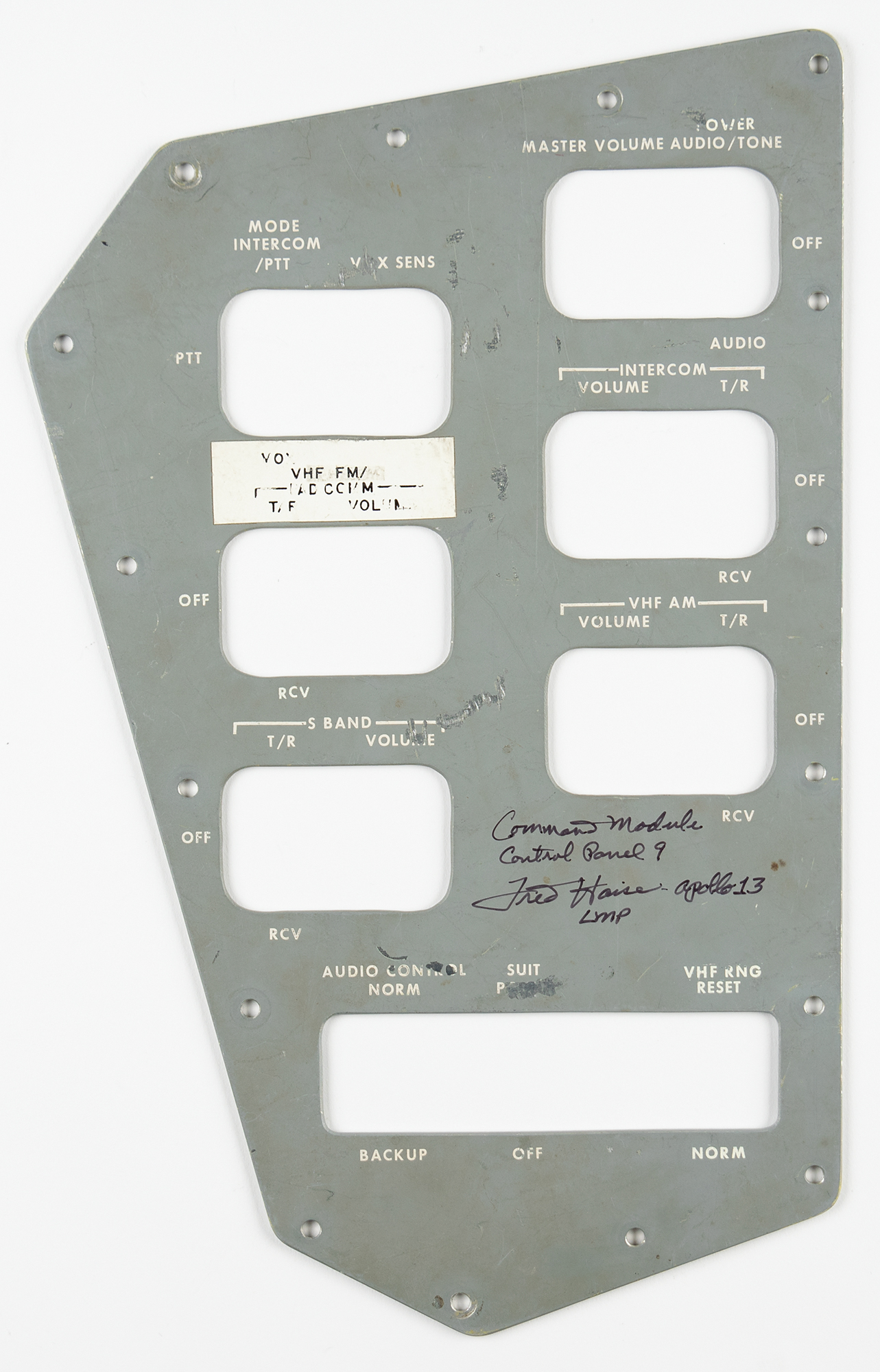 Fred Haise Signed Apollo Cm Panel Rr Auction