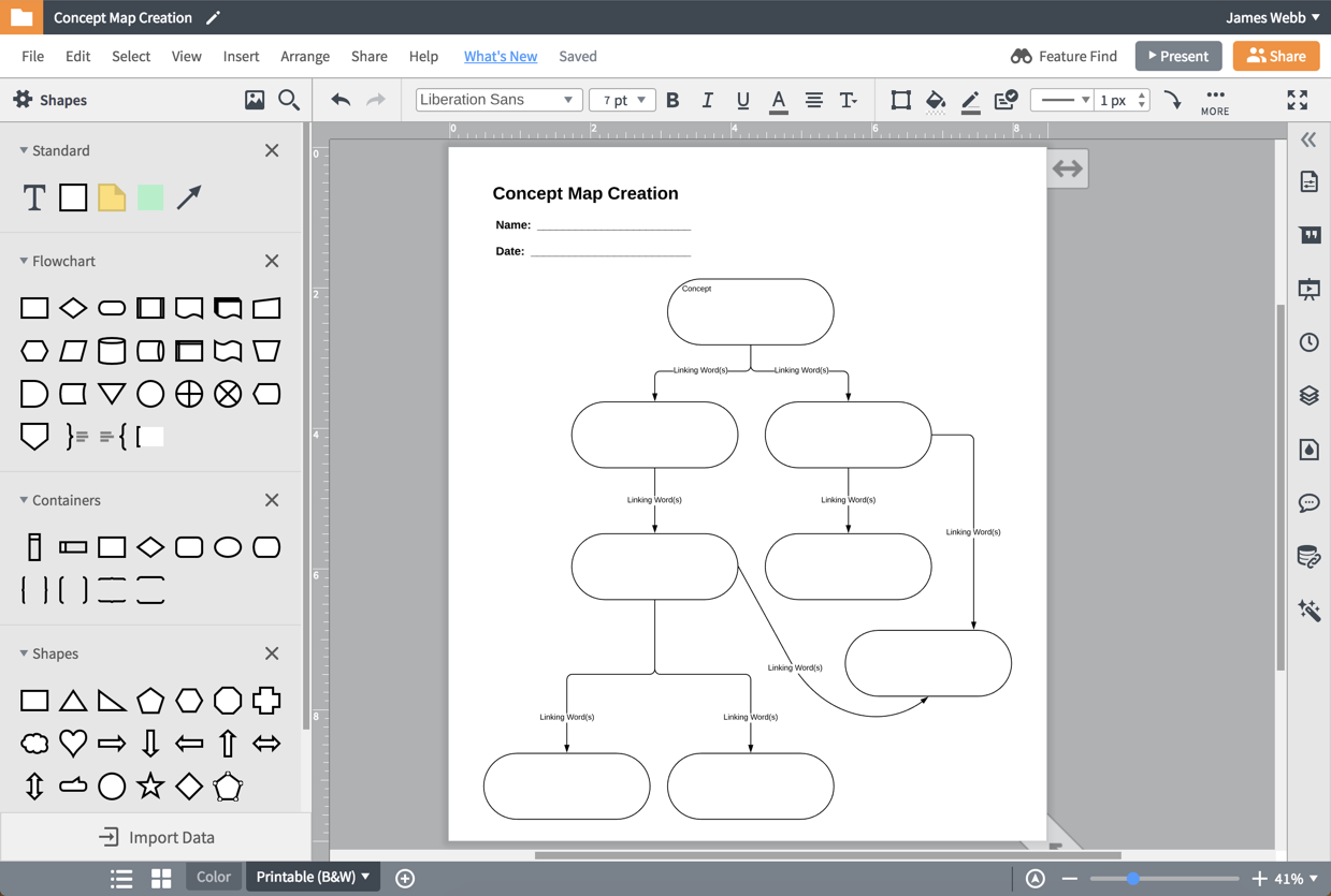 Editor De Mapas Conceptuales Mapa Conceptual Plantill