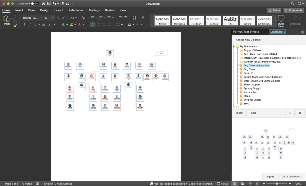 How To Make An Org Chart In Word Lucidchart