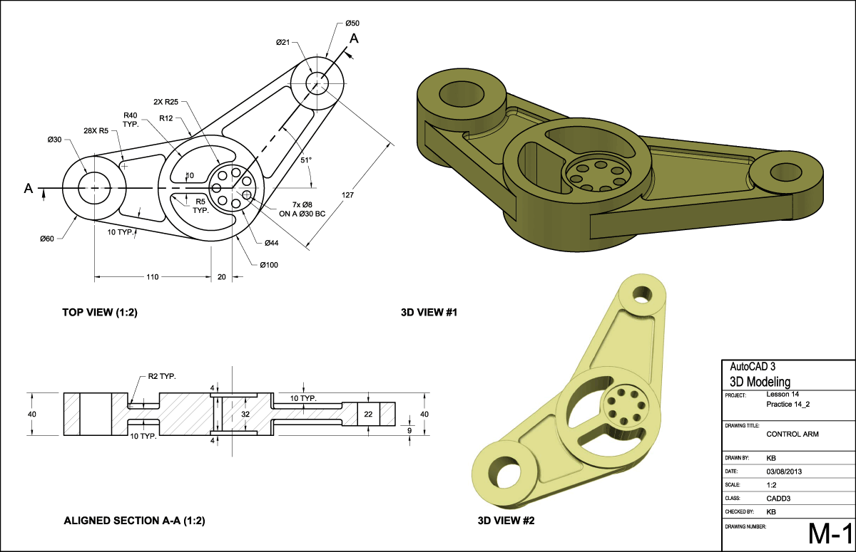 Can You Give Drawing Models With Dimensions To Practice Grabcad