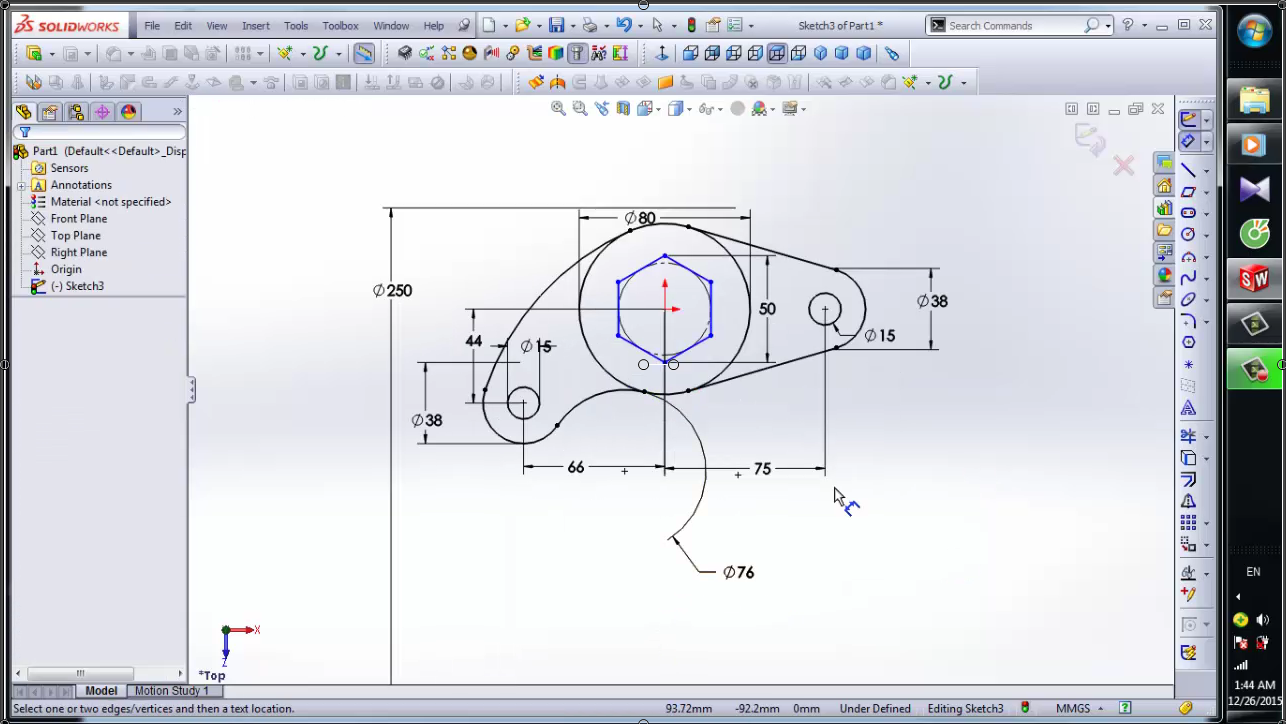 Solidworks For Beginner Sketch 2d Grabcad Tutorials