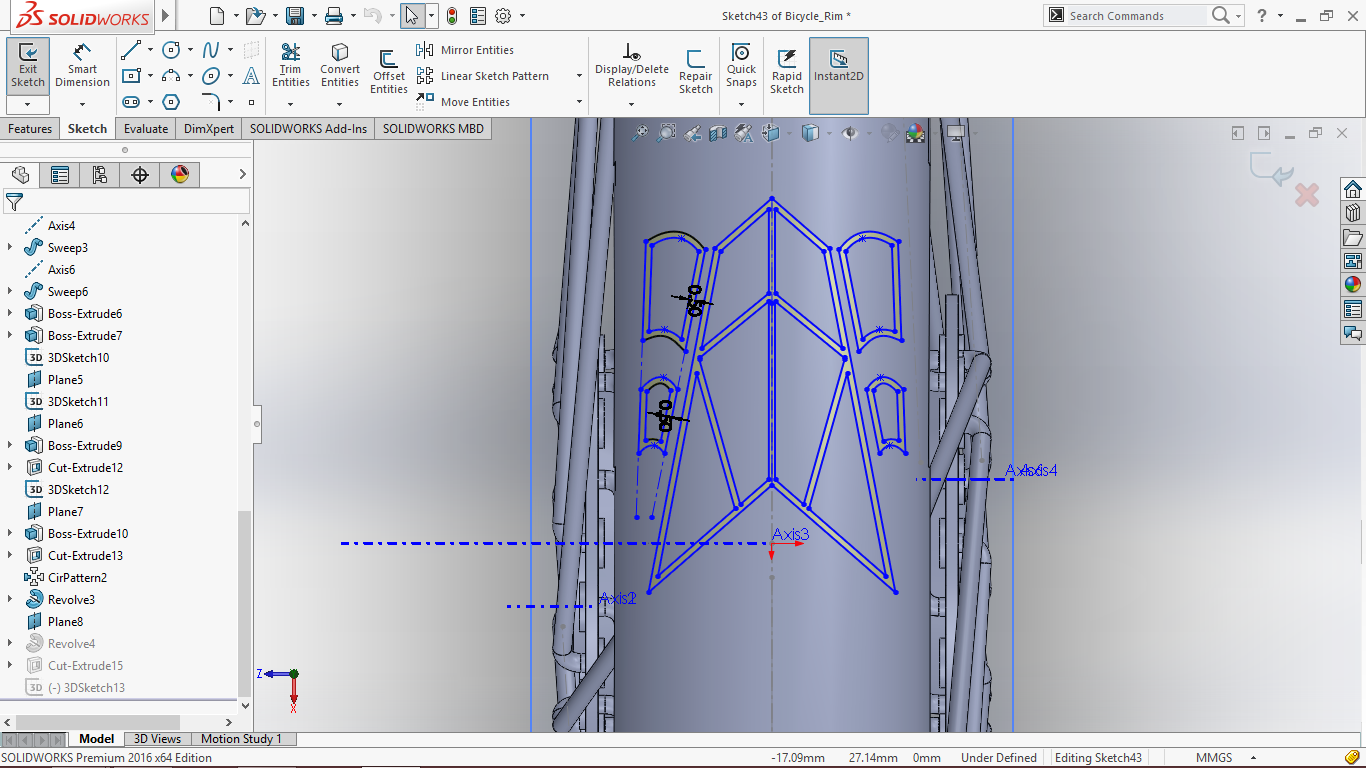 How To Apply Circular Pattern To Cut Extrude Feature In Solidworks