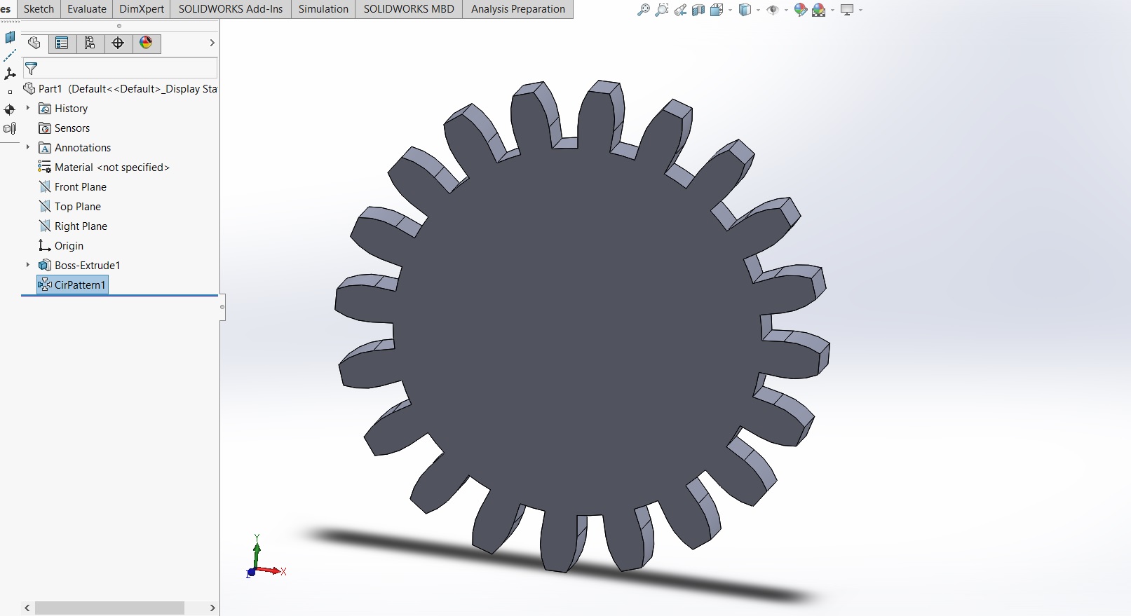 Gear Design And Drawing In Solidworks Grabcad Tutorials