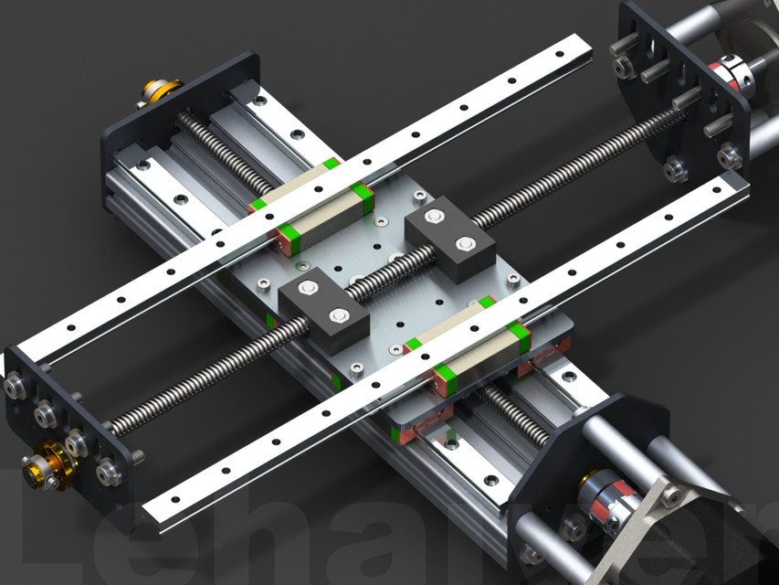 Cnc Xy Table 3d Cad Model Library Grabcad Vlrengbr