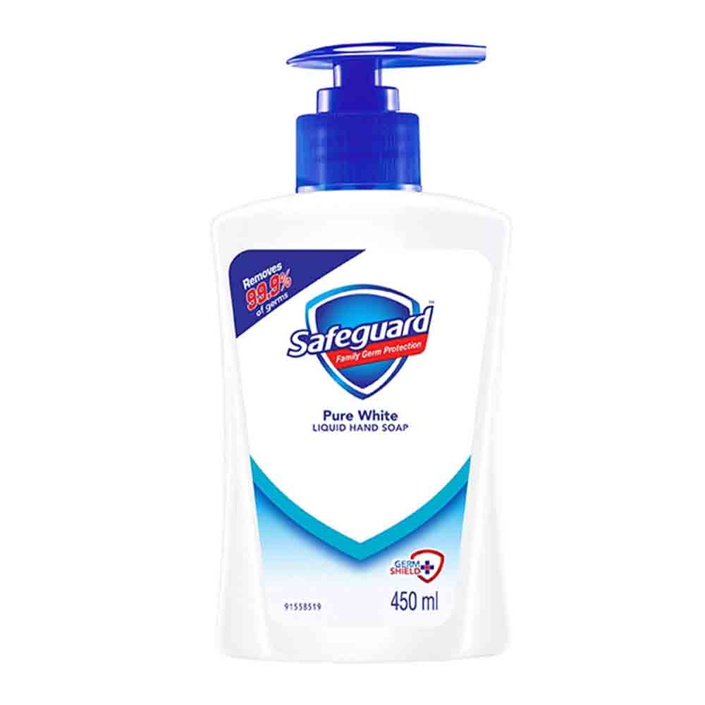 Safeguard Liquid Hand Soap White 450ml All Day Supermarket