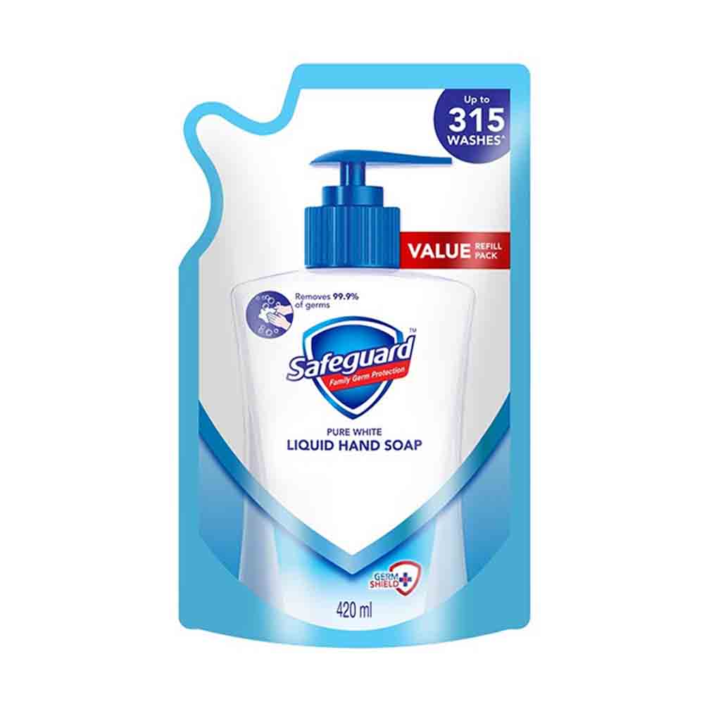 Safeguard Liquid Hand Soap White 420ml All Day Supermarket