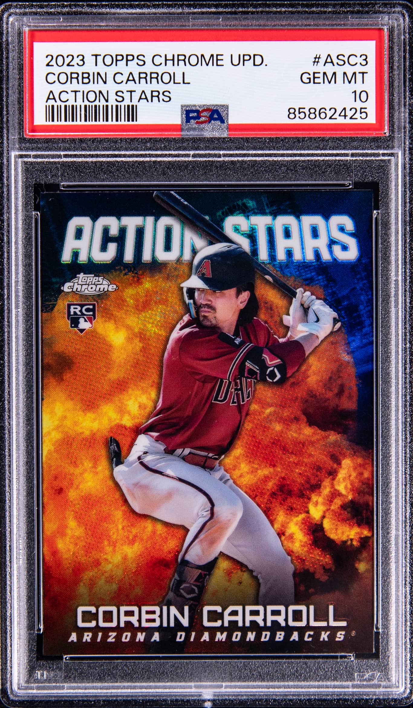 Corbin Carroll 2023 Topps Chrome Update Asc 3 Action Stars Price Guide