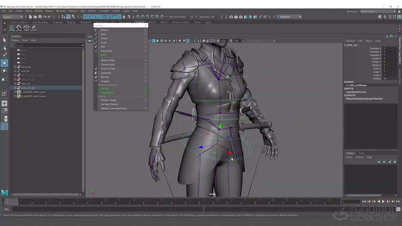 Character Rigging In Maya For Game Production The Gnomon Workshop