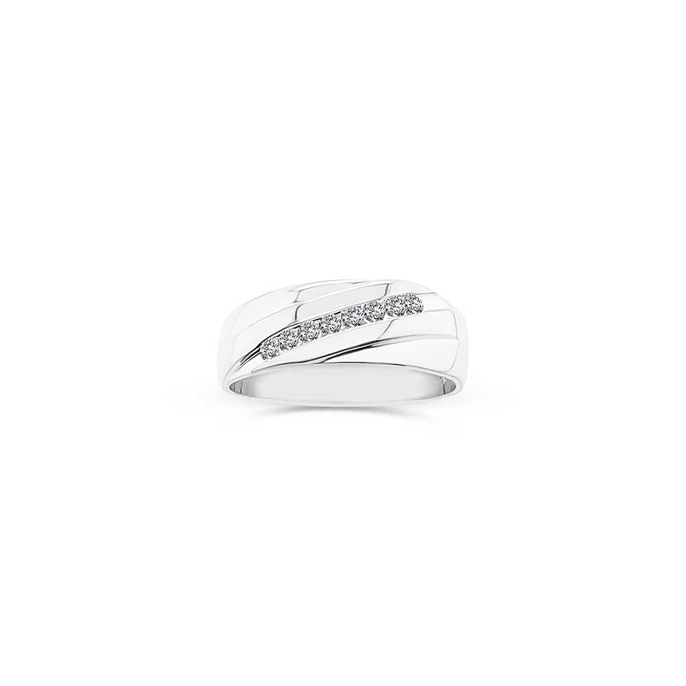 Sterling Silver Mens Cubic Zirconia Ring D5493 Stonex Jewellers