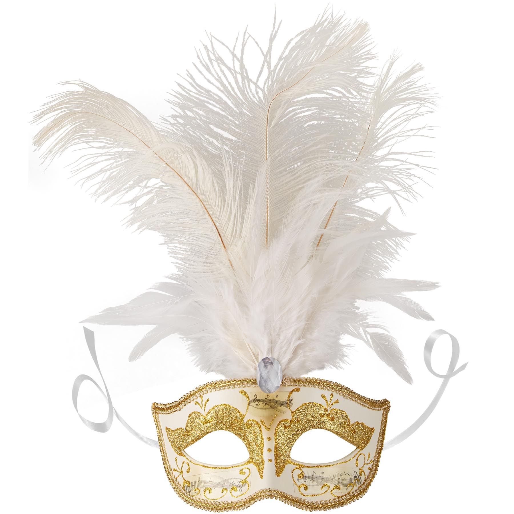 Venezianische Augenmaske Mit Federn Damen Oper Maske Ball Ornamente