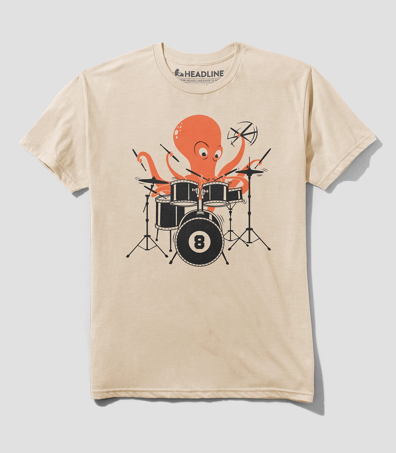 Octopus Drummer Unisex T Shirt Headline Shirts