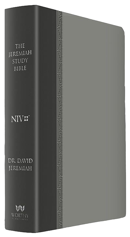 Niv Gray Luxe Jeremiah Study Bible Davidjeremiahca