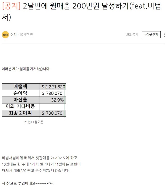 구매대행 6개월만에 월천만원 달성 비법 알려 드립니다 크몽