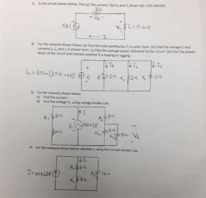 Solved 1 In The Circuit Shown Below Find A The Current I