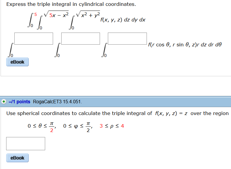 Triple Integral Calculator Cylindrical