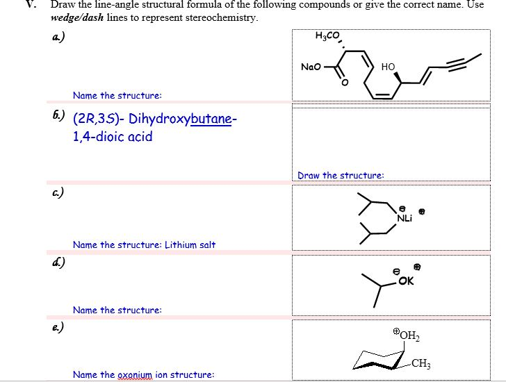 Draw A Line Angle Formula For The Following Structural Formula Kelton