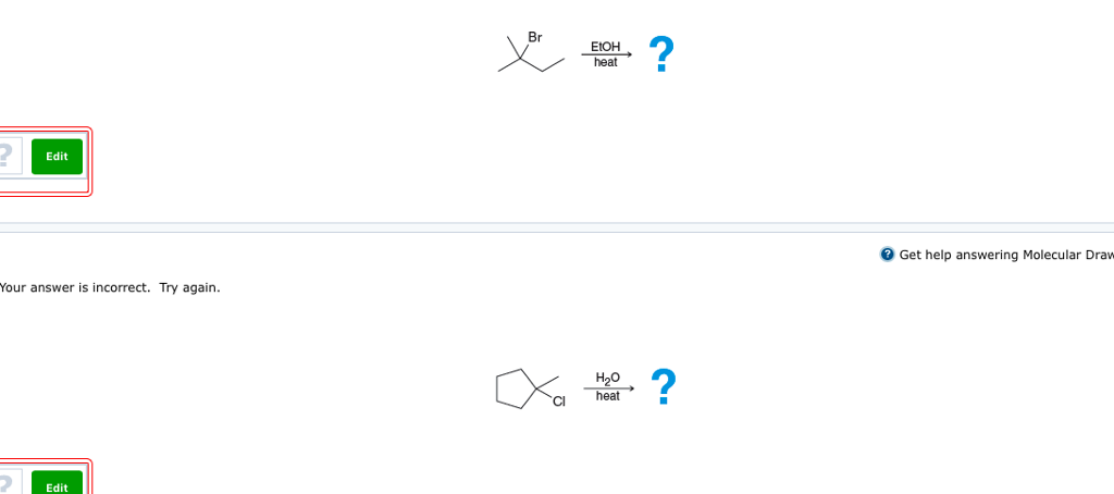 Solved Draw All Of The Expected Products For Each Of The