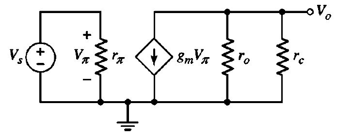 Common Emitter Amplifier Small Signal Analysis