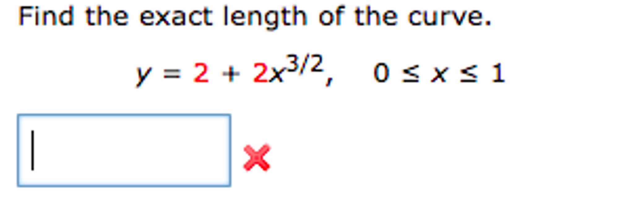 Solved Find The Exact Length Of The Curve Y 2 2x32