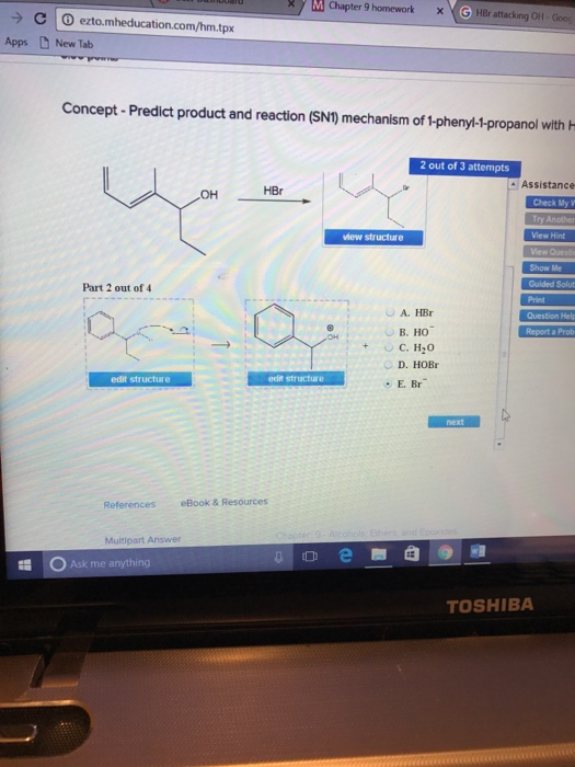 Solved Be Sure To Answer All Parts Predict The Product And