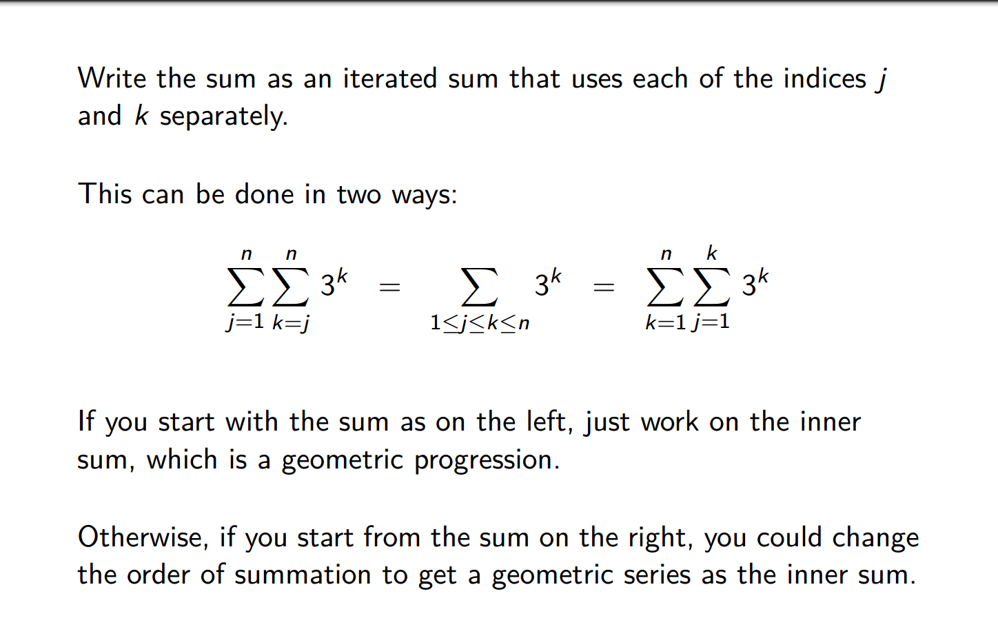 Solved Question 1 1 Find A Closed Form For The Double